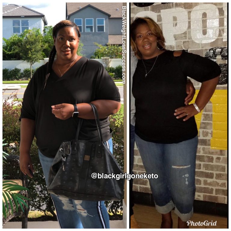Erika lost 56 pounds - Black Weight Loss Success