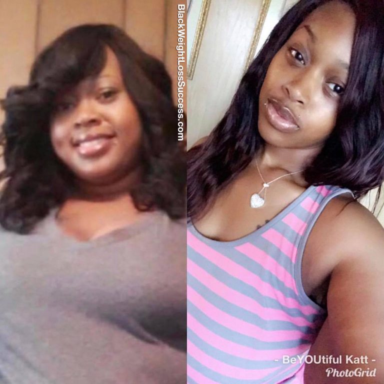 Katt lost 146 pounds - Black Weight Loss Success