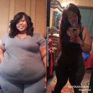 Katt lost 146 pounds - Black Weight Loss Success