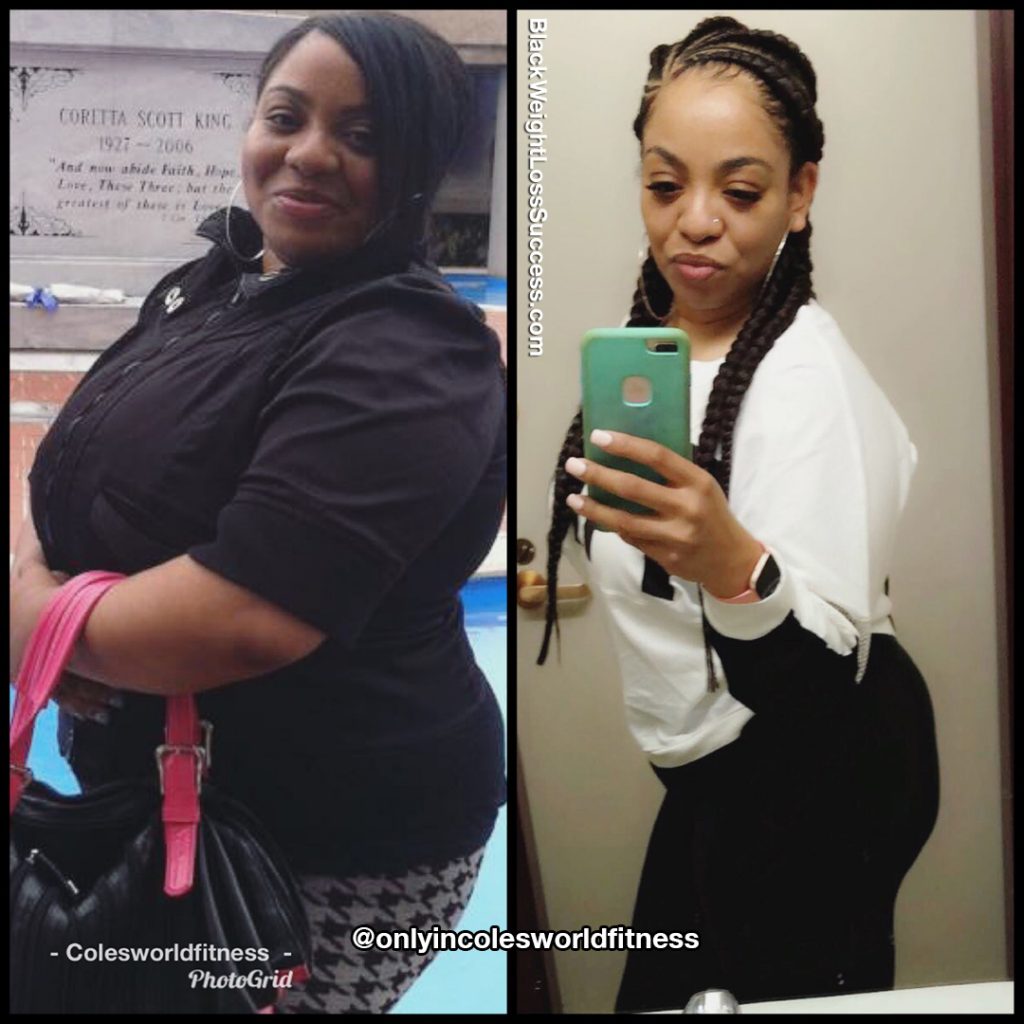 LaCole lost 114 pounds - Black Weight Loss Success