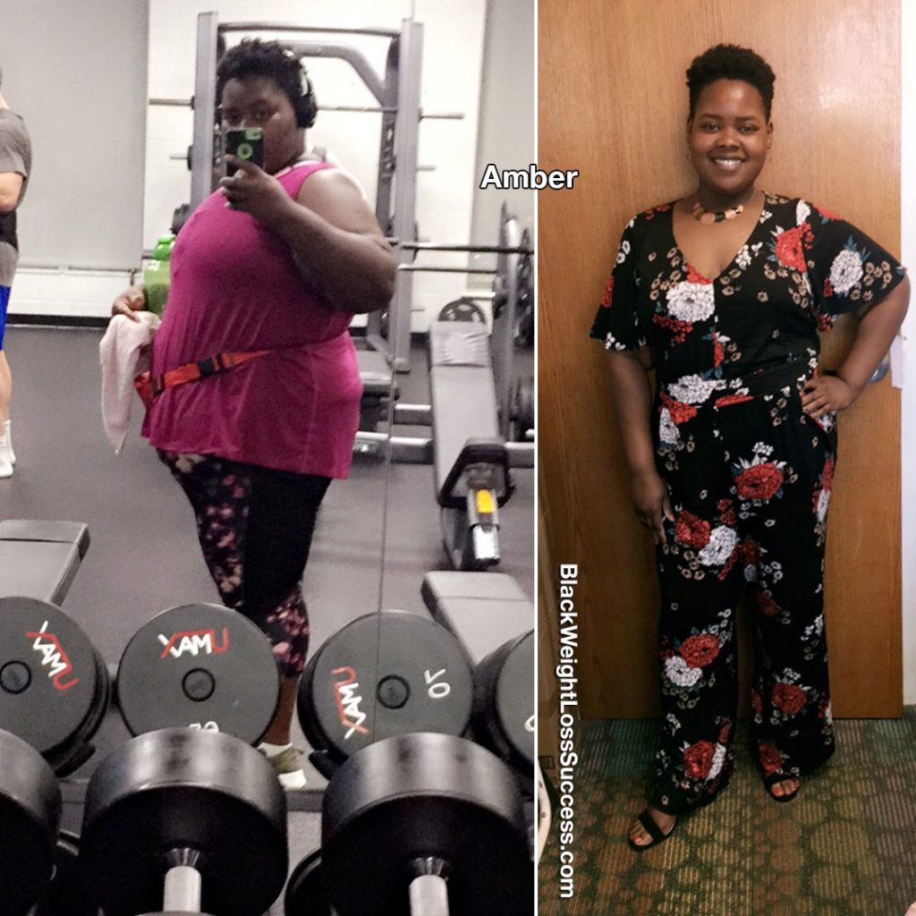 Amber lost 139 pounds | Black Weight Loss Success