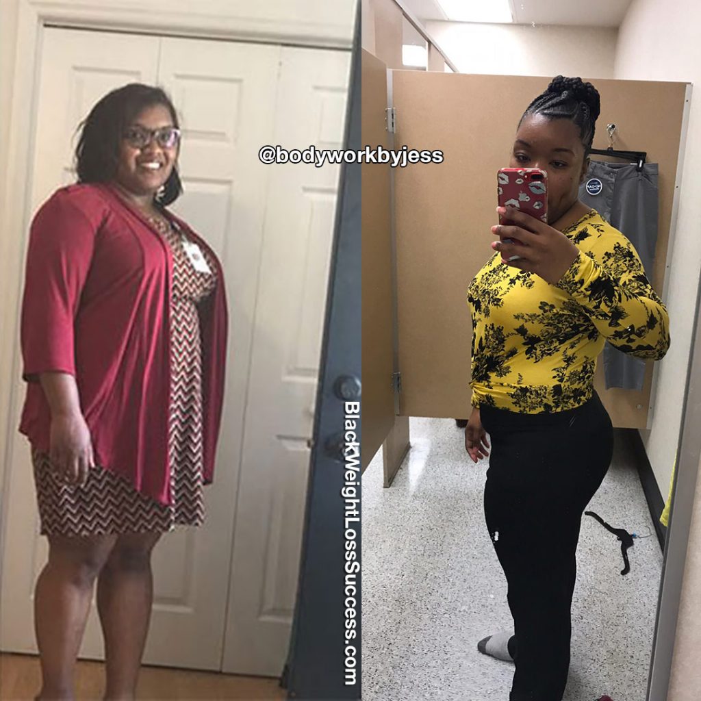 Jessica lost 66 pounds | Black Weight Loss Success