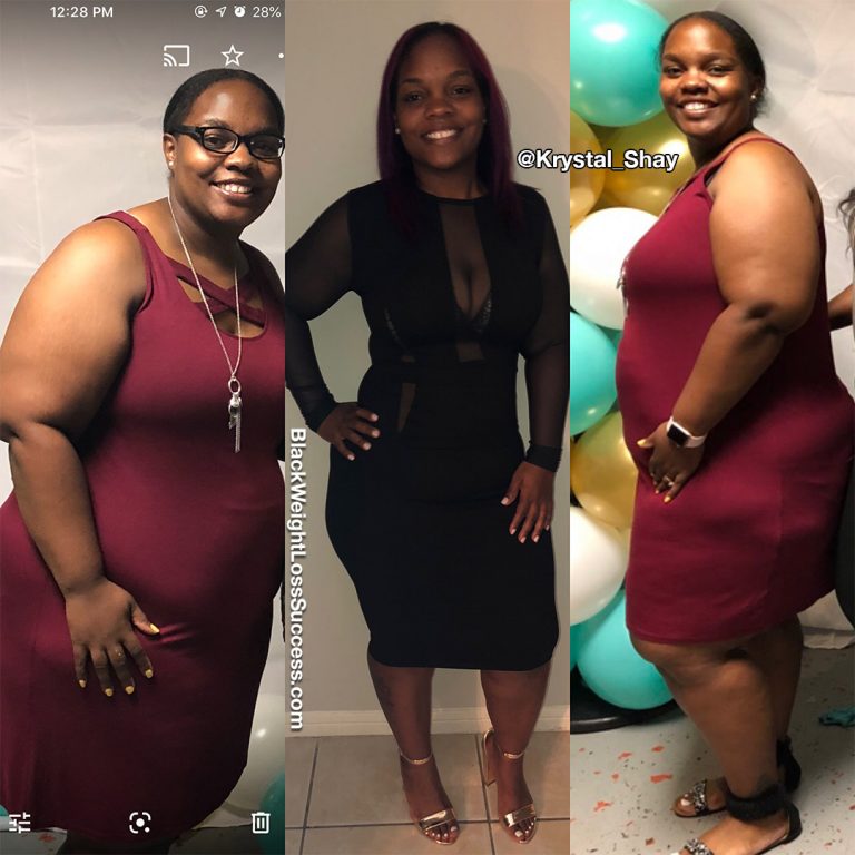 Krystal lost 104 pounds | Black Weight Loss Success