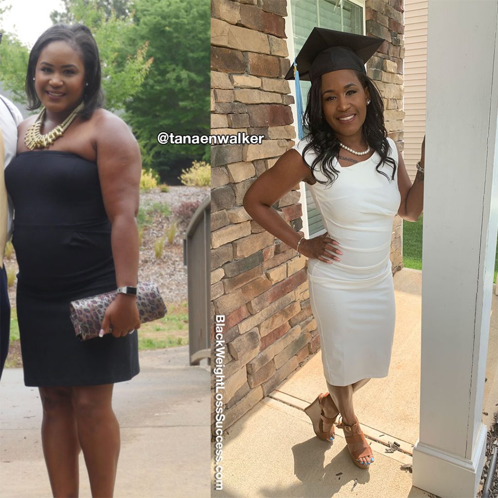 Tanae lost 40 pounds | Black Weight Loss Success