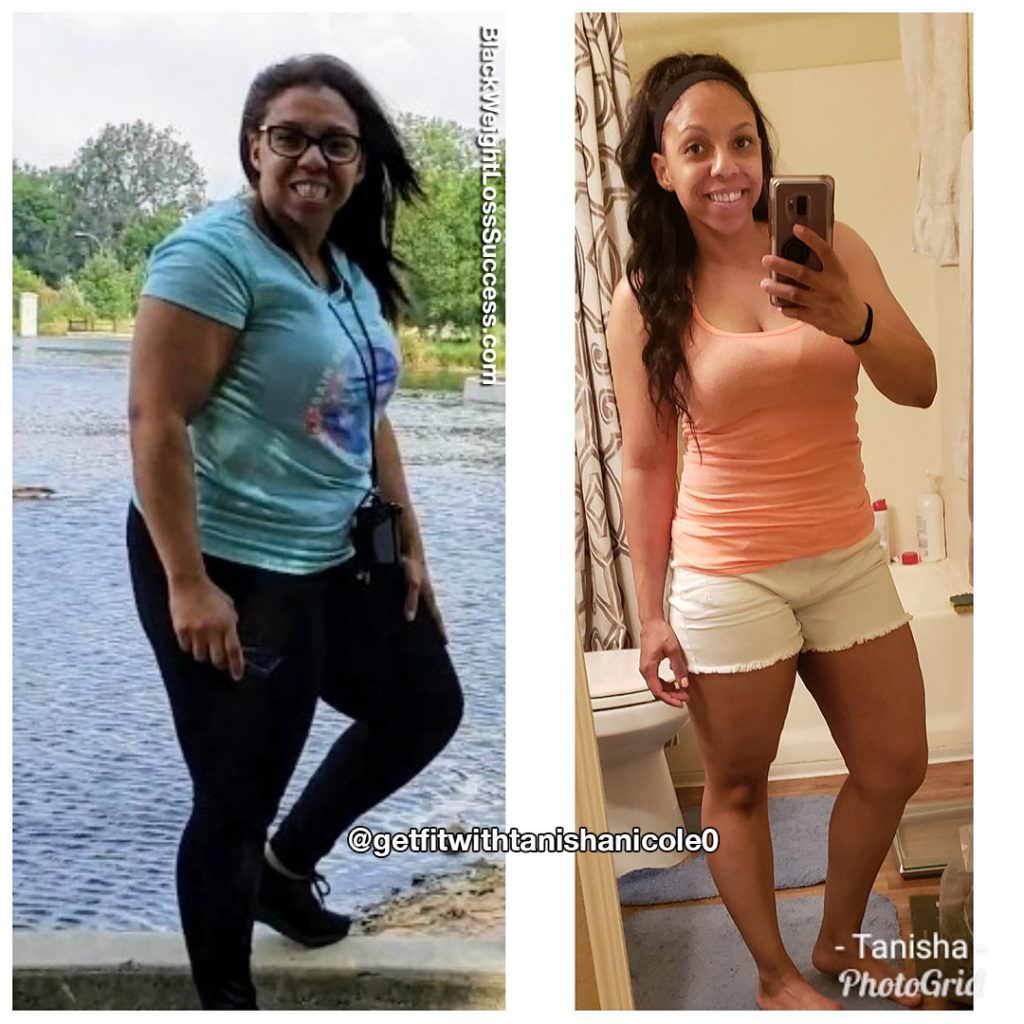Tanisha lost 40 pounds | Black Weight Loss Success