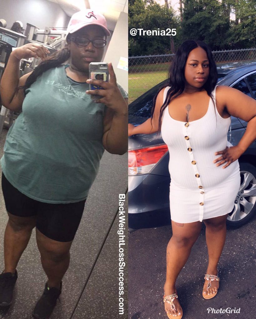 Trenia lost 73 pounds | Black Weight Loss Success