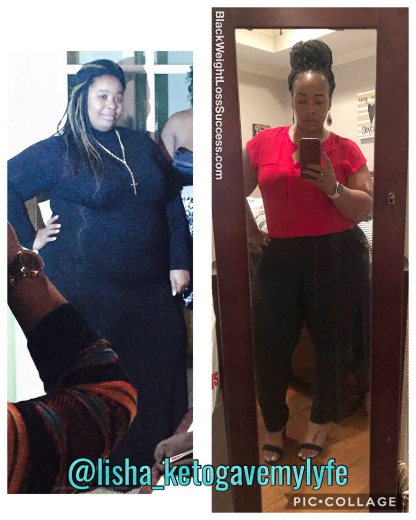 Alisha lost 73 pounds | Black Weight Loss Success