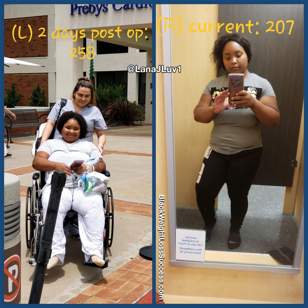Lana lost 69 pounds | Black Weight Loss Success
