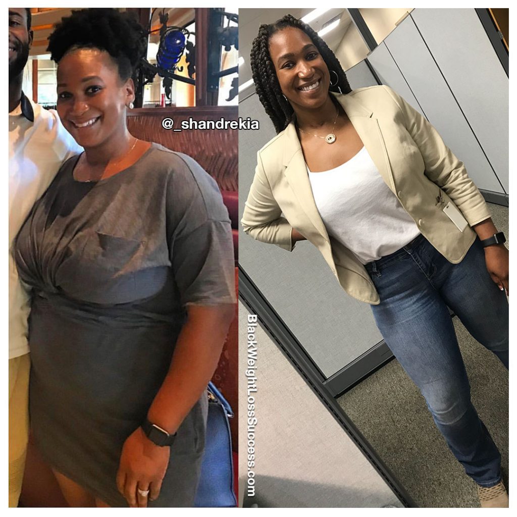 Shandrekia lost 39 pounds | Black Weight Loss Success
