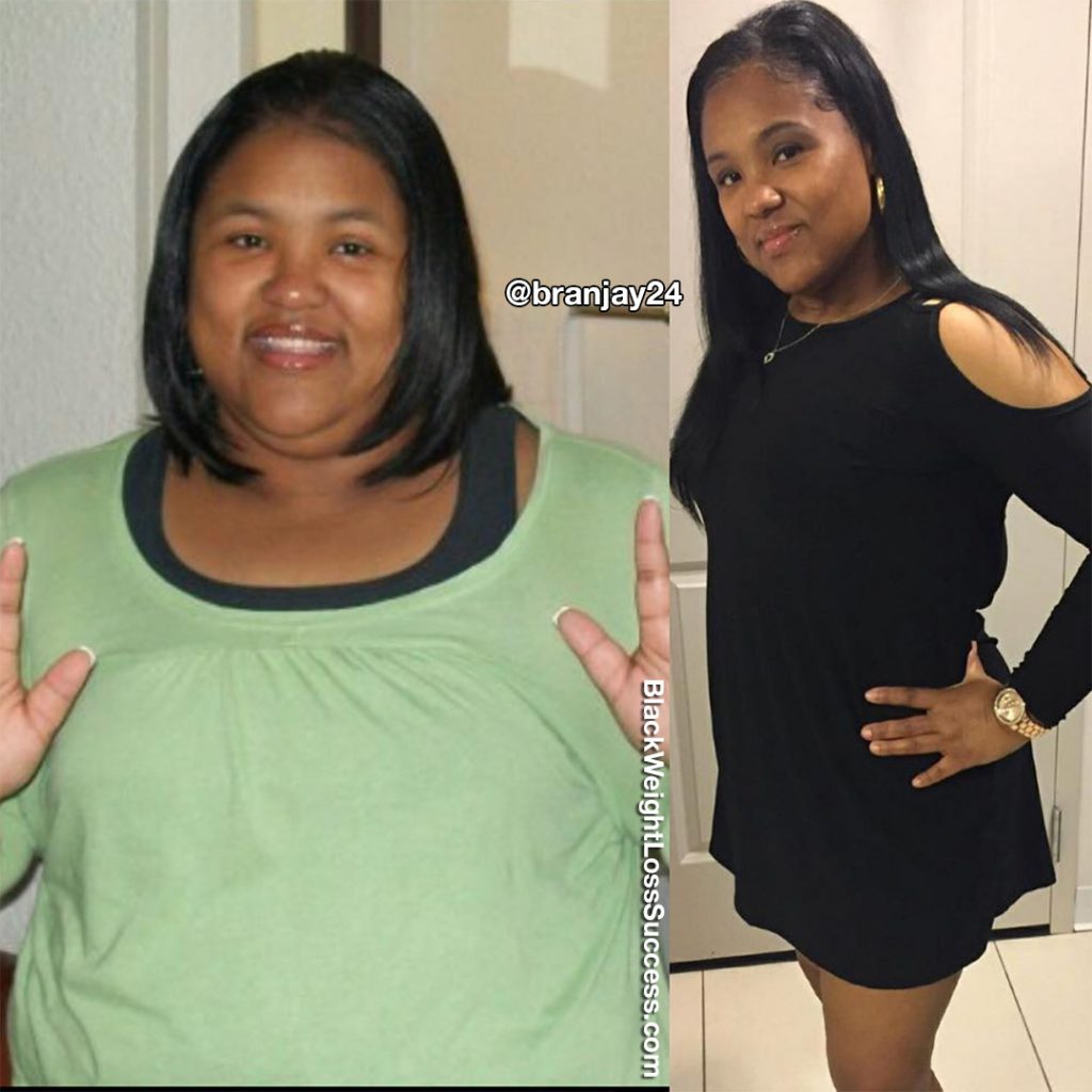 Brandee lost 102 pounds | Black Weight Loss Success