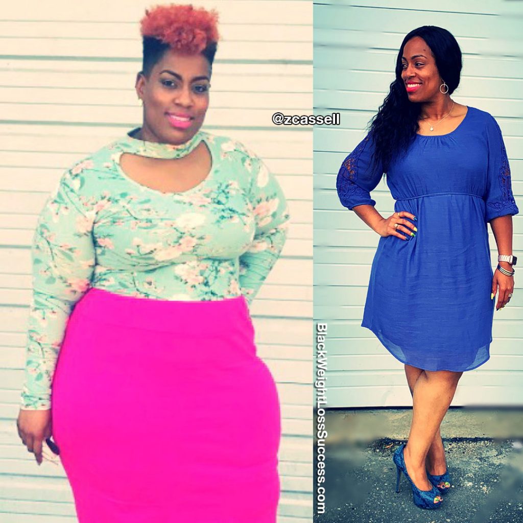 Zoporiah lost 163 pounds - Black Weight Loss Success