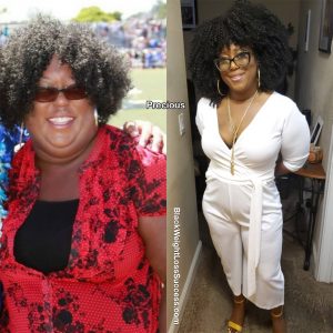 Precious lost 89 pounds | Black Weight Loss Success