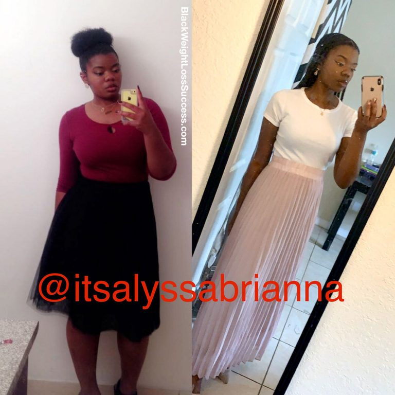 Alyssa lost 58 pounds - Black Weight Loss Success