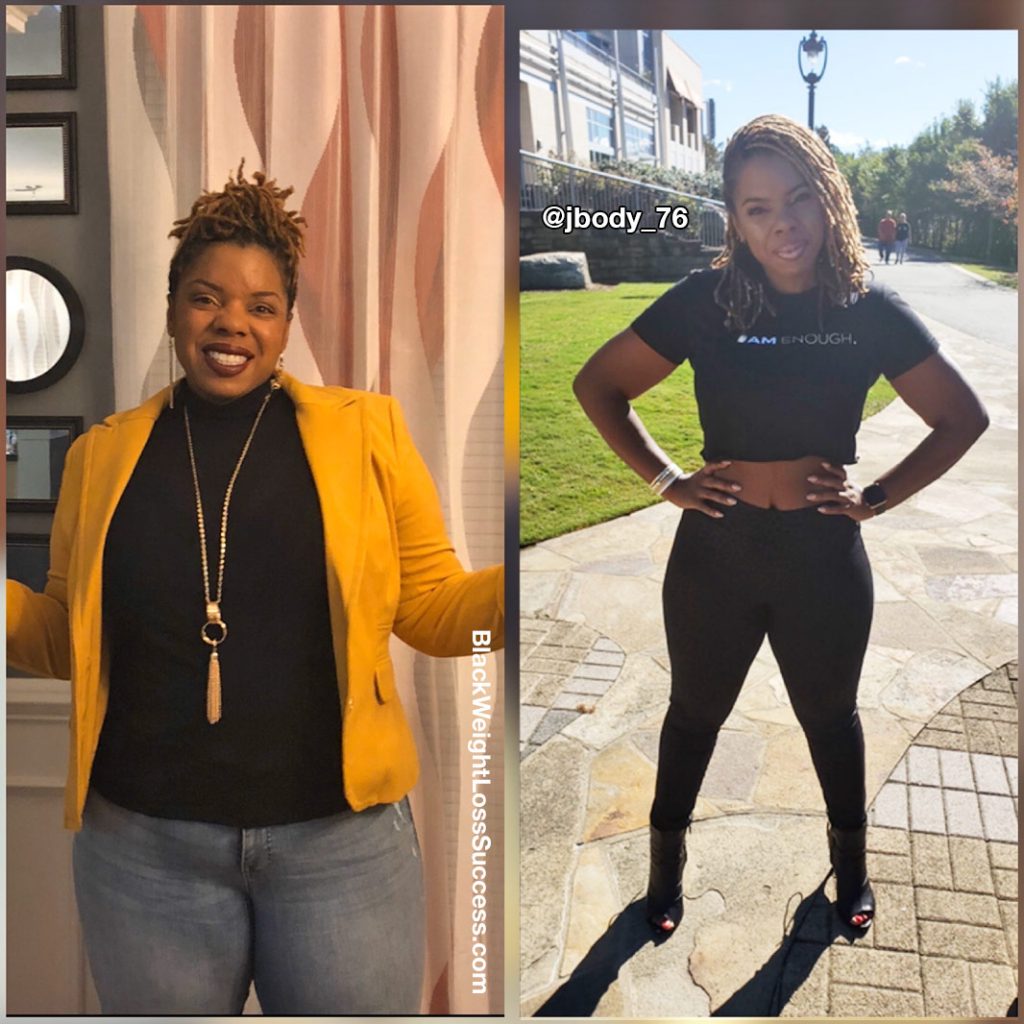 Jenice lost 77 pounds | Black Weight Loss Success