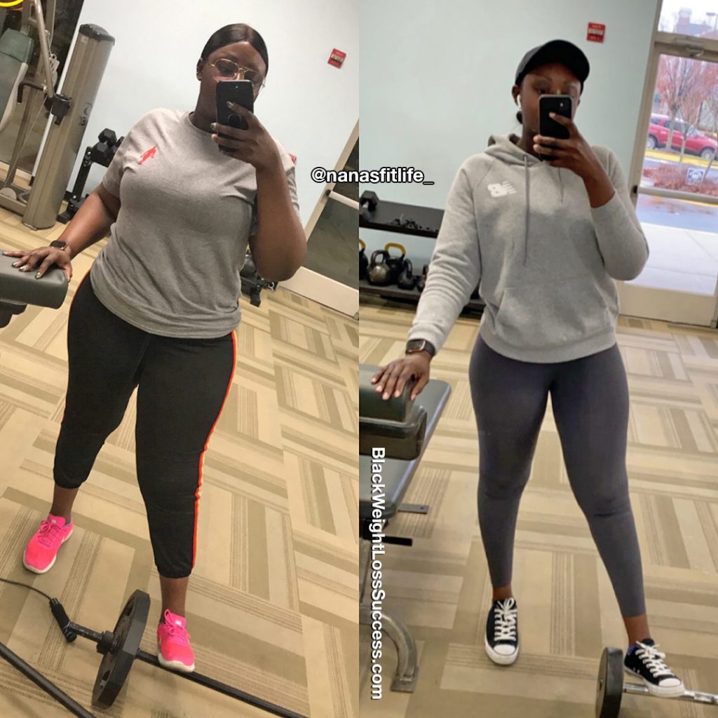 Nana lost 64 pounds | Black Weight Loss Success