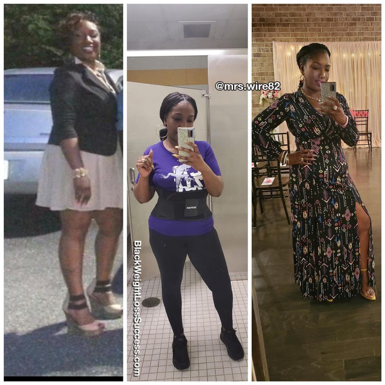 Nathia lost 43 pounds - Black Weight Loss Success