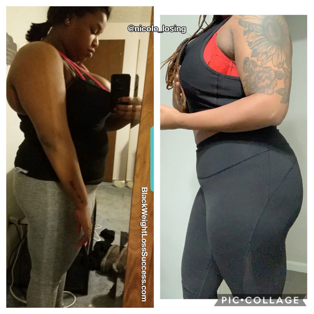 Nicole lost 43 pounds | Black Weight Loss Success