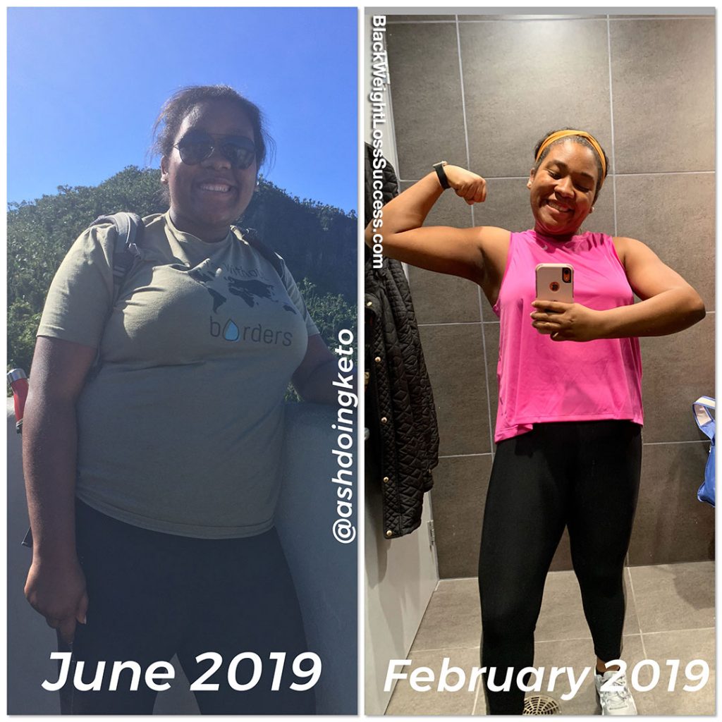 Ashley lost 47 pounds | Black Weight Loss Success