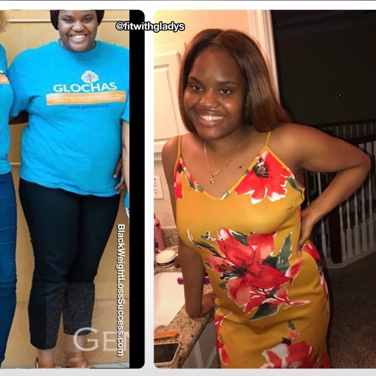 Gladys lost 68 pounds - Black Weight Loss Success