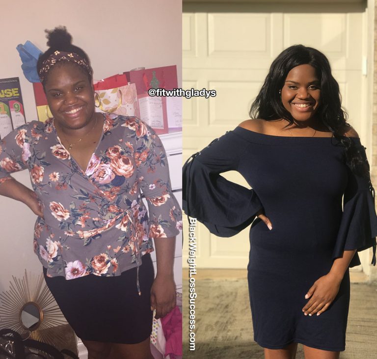Gladys lost 68 pounds - Black Weight Loss Success