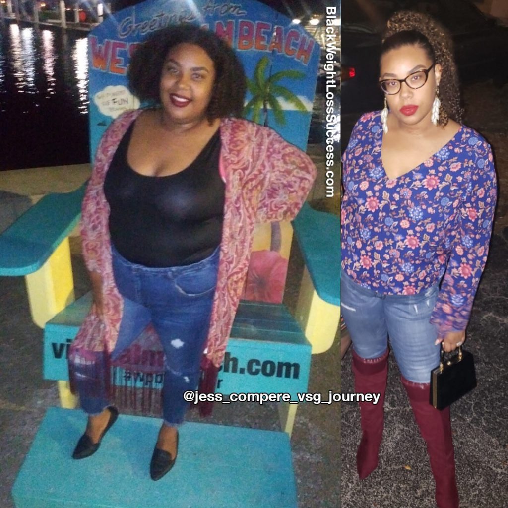 Jessania lost 65 pounds | Black Weight Loss Success