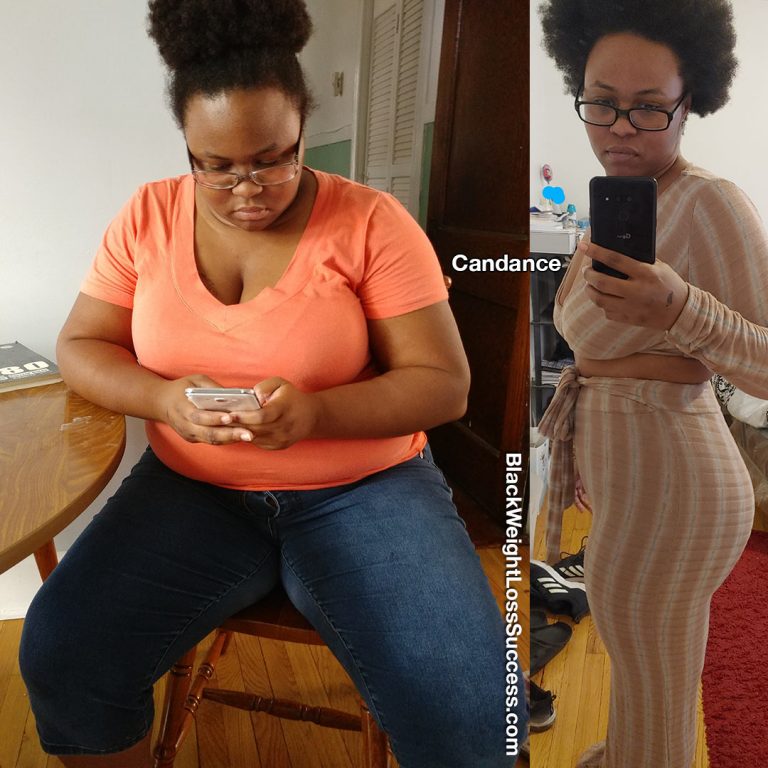Candance lost 126 pounds - Black Weight Loss Success