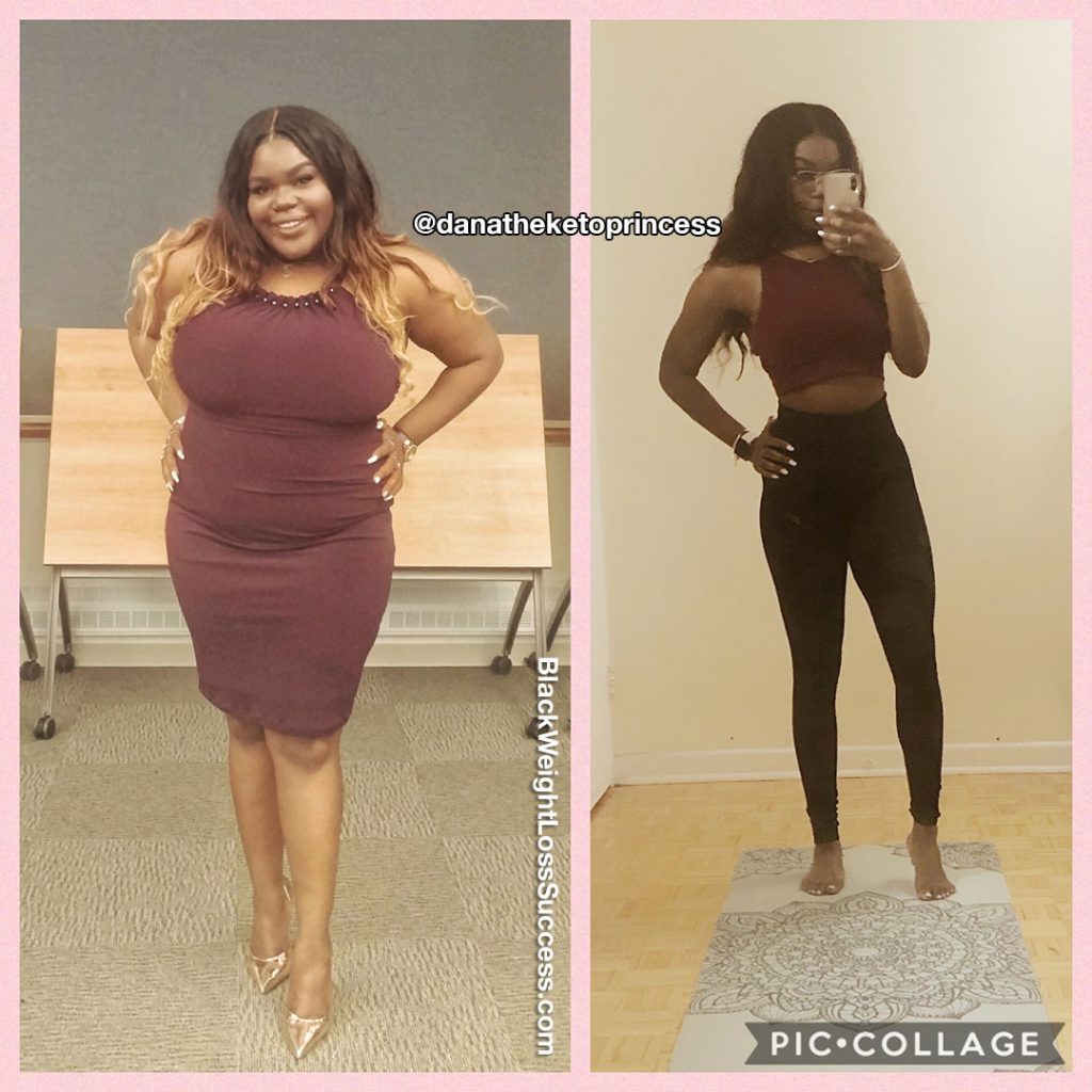 Dana lost 130 pounds | Black Weight Loss Success