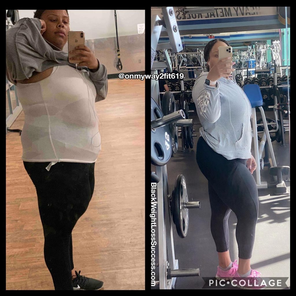 Eboney lost 89 pounds - Black Weight Loss Success
