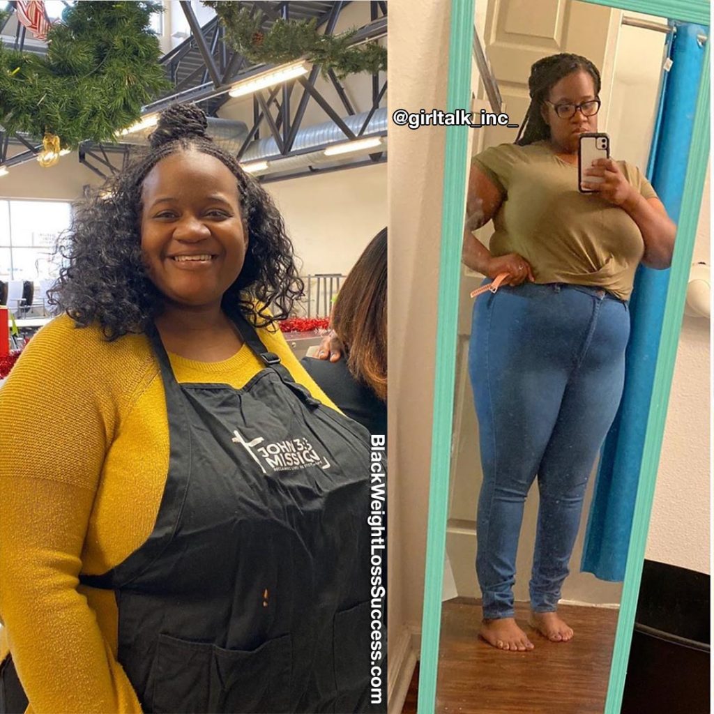 Nora lost 96 pounds - Black Weight Loss Success