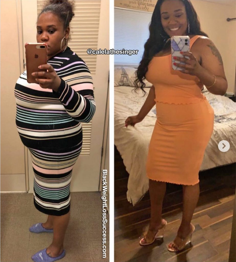 Calela lost 42 pounds - Black Weight Loss Success