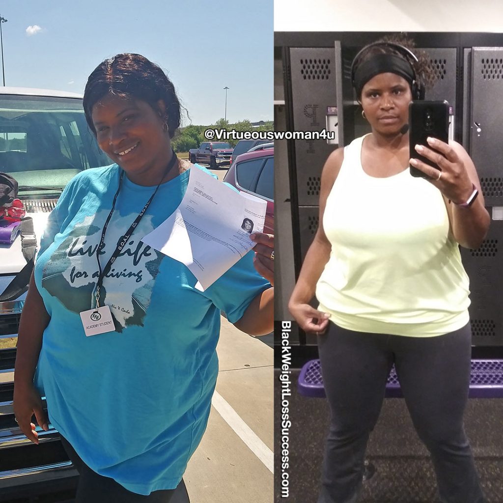 Tamika lost 42 pounds - Black Weight Loss Success