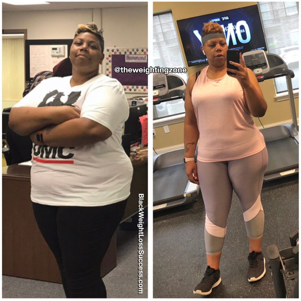 Angelina lost 94 pound - Black Weight Loss Success