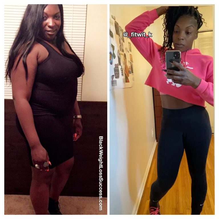 Kecha lost 79 pounds - Black Weight Loss Success