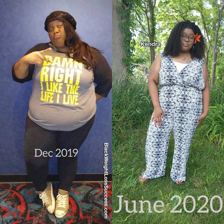 Kendra lost 137 pounds - Black Weight Loss Success