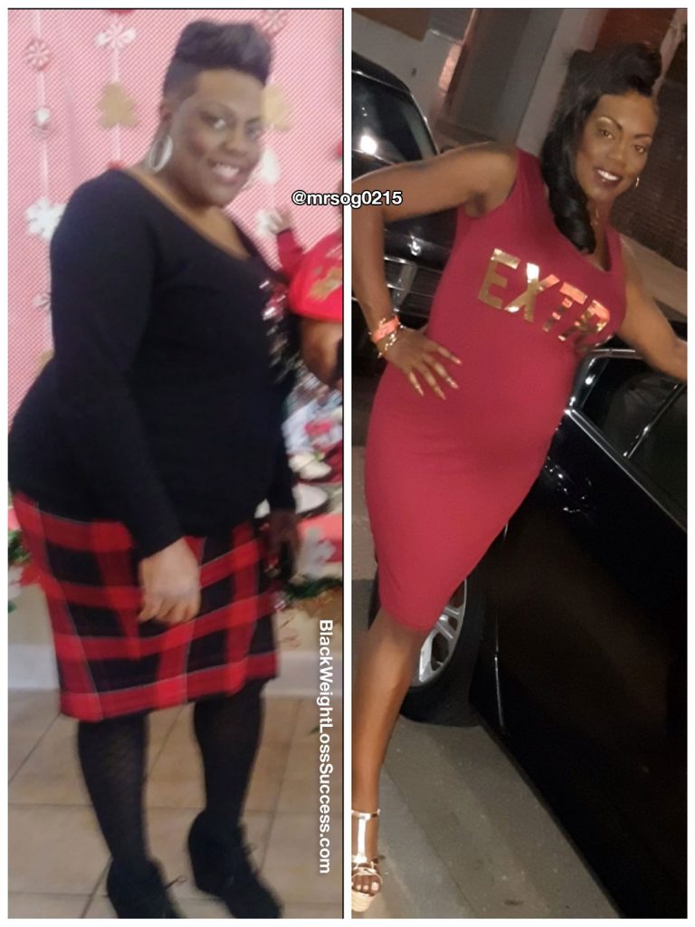 O’Sheia lost 79 pounds - Black Weight Loss Success