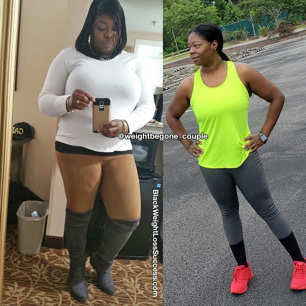 Tashia lost 75 pounds - Black Weight Loss Success