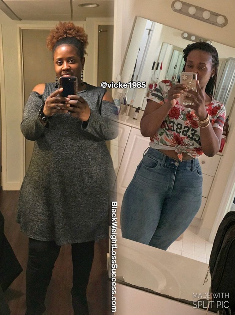 Victoria lost 147 pounds - Black Weight Loss Success
