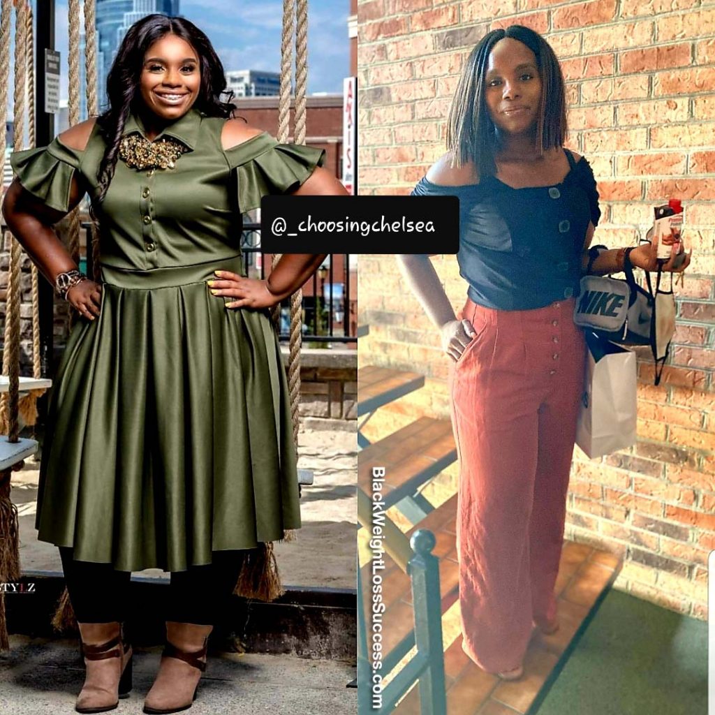 Chelsea lost 83 pounds - Black Weight Loss Success