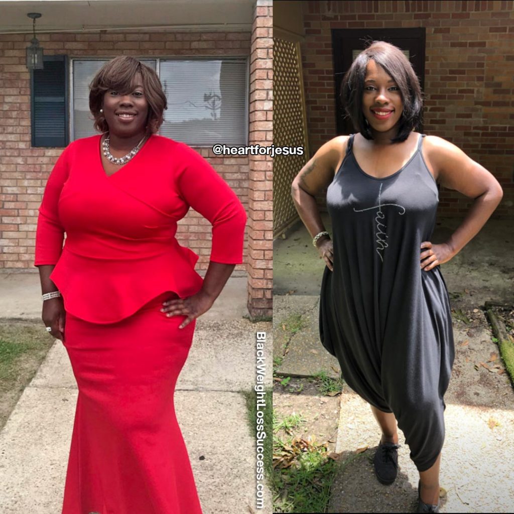 Latrice lost 76 pounds - Black Weight Loss Success