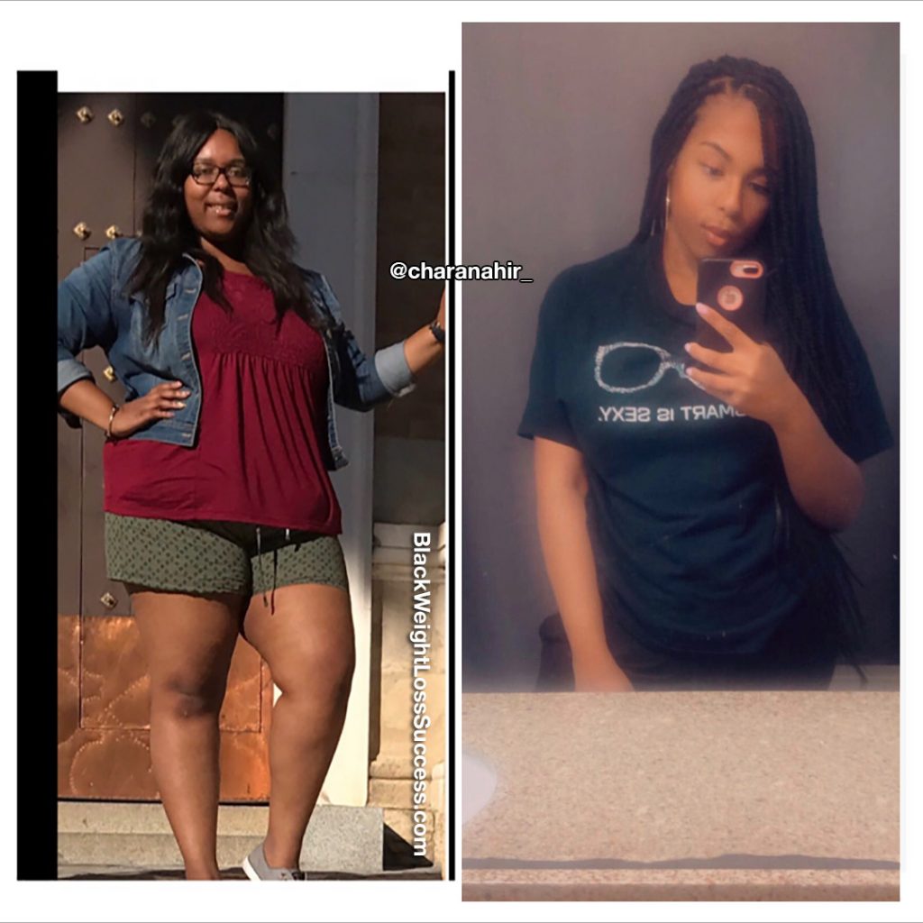 Chara lost 115 pounds - Black Weight Loss Success