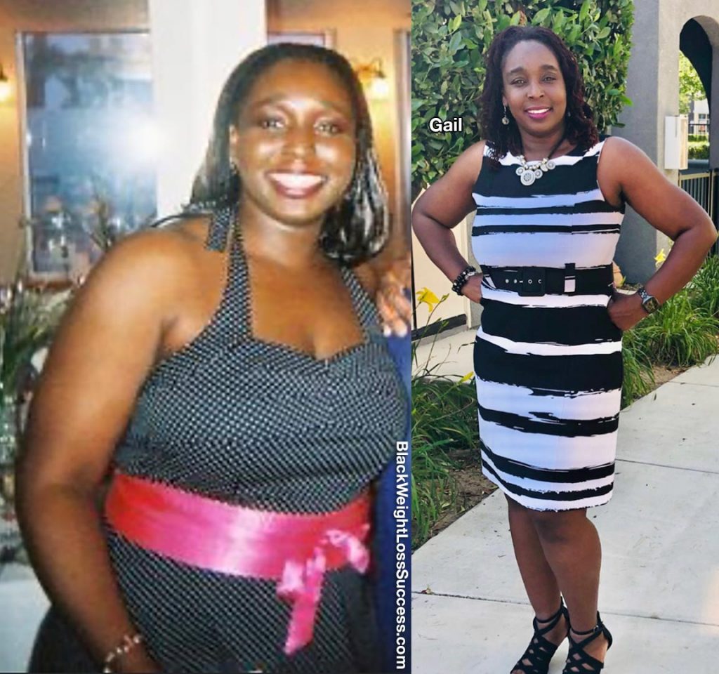 Gail lost 55 pounds - Black Weight Loss Success