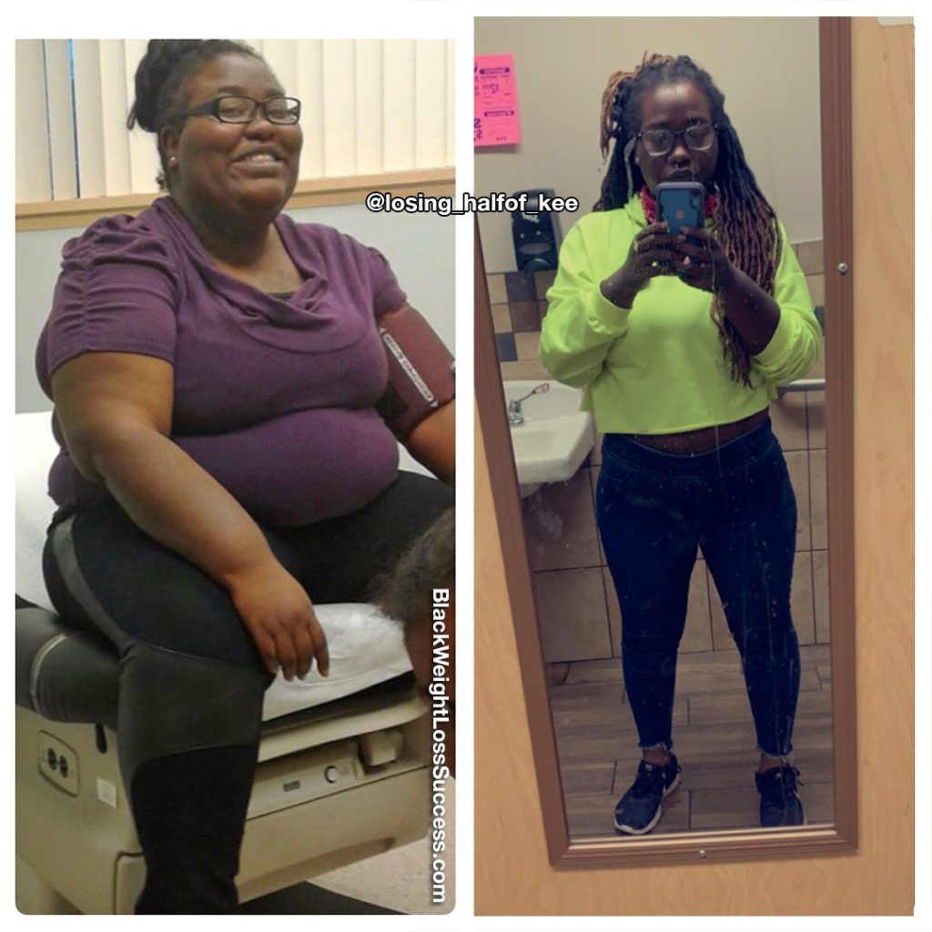 Keasha lost 157 pounds - Black Weight Loss Success