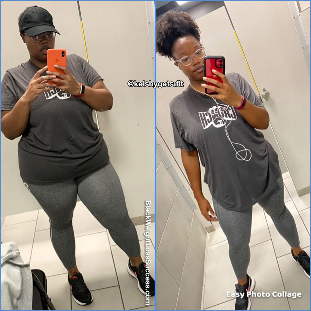 Keisha lost 98 pounds - Black Weight Loss Success