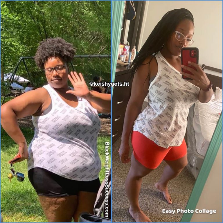 Keisha lost 98 pounds - Black Weight Loss Success