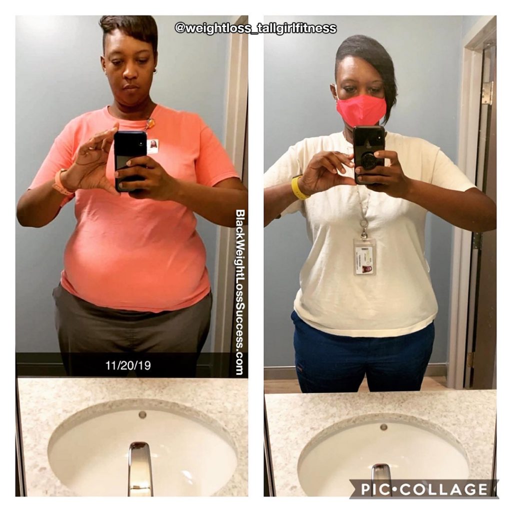 Marquita lost 57 pounds - Black Weight Loss Success