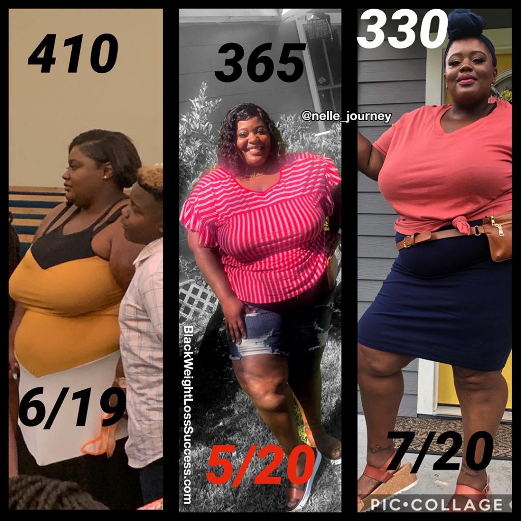 Nelle lost 110 pounds | Black Weight Loss Success