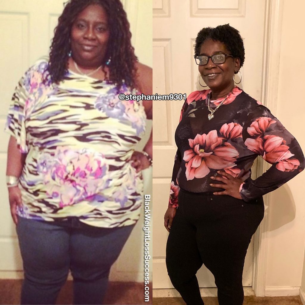 Stephanie lost 190 pounds - Black Weight Loss Success