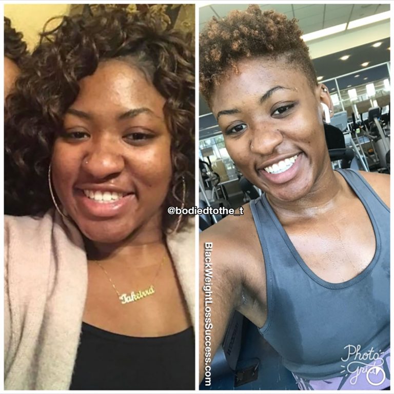 Takeirra lost 32 pounds - Black Weight Loss Success