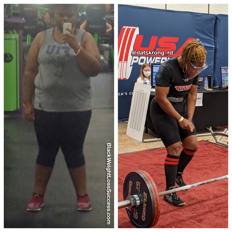 Erika lost 111 pounds - Black Weight Loss Success