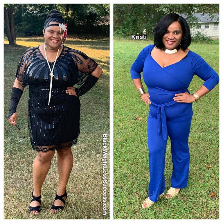 Kristi lost 58 pounds - Black Weight Loss Success